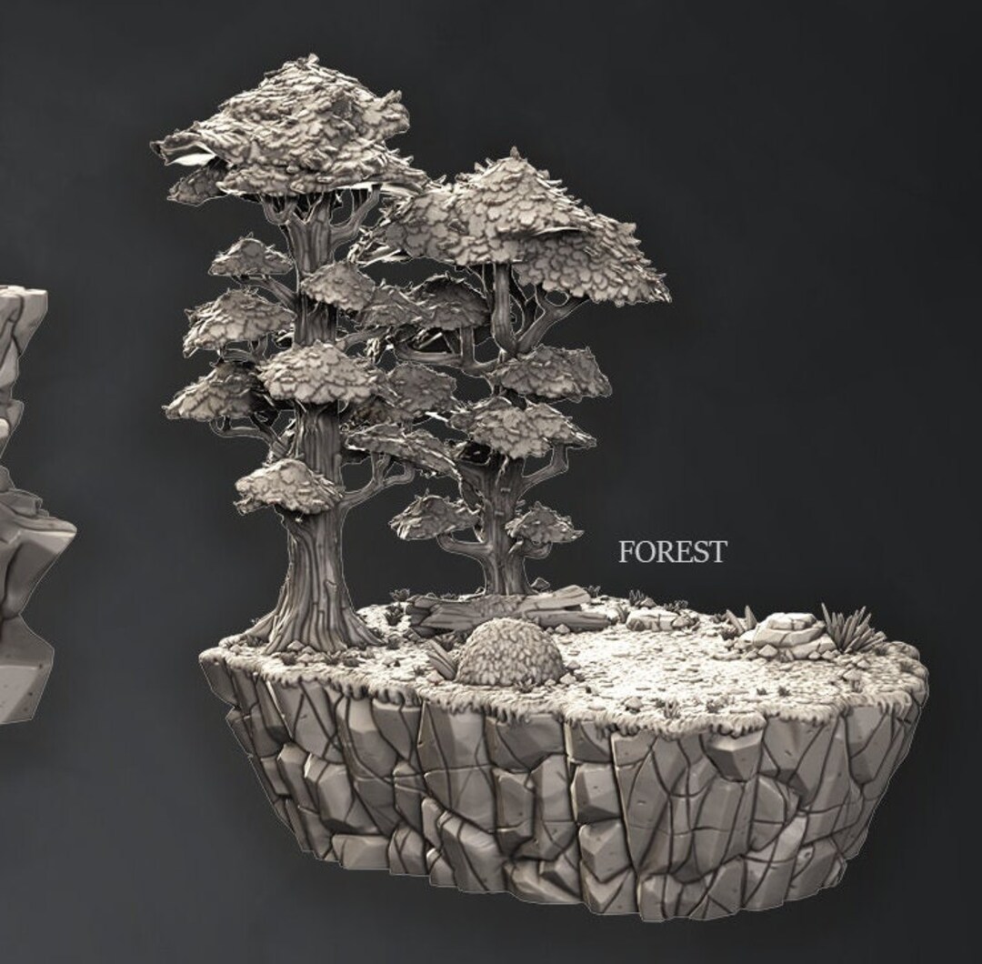 Terrain Essentials, Forest Platform, by Cast N Play - Etsy