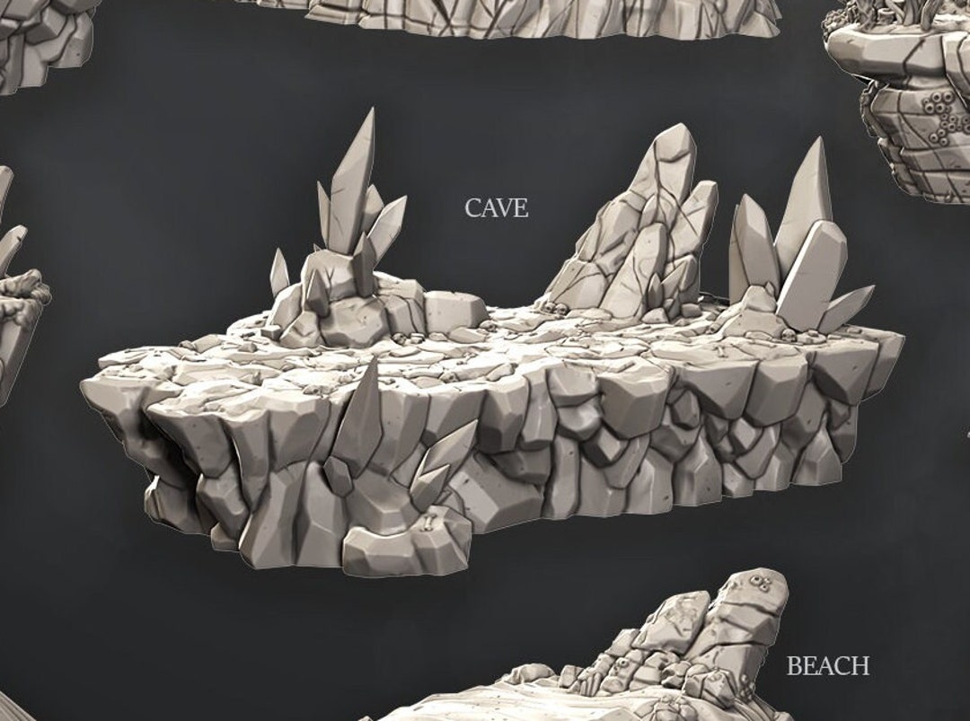 Terrain Essentials, Cave Platform, by Cast N Play - Etsy