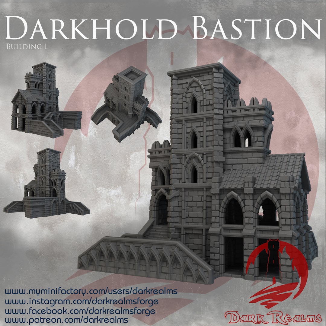 Darkhold Bastion Building #1 by Dark Realms, 28mm Scale - Etsy
