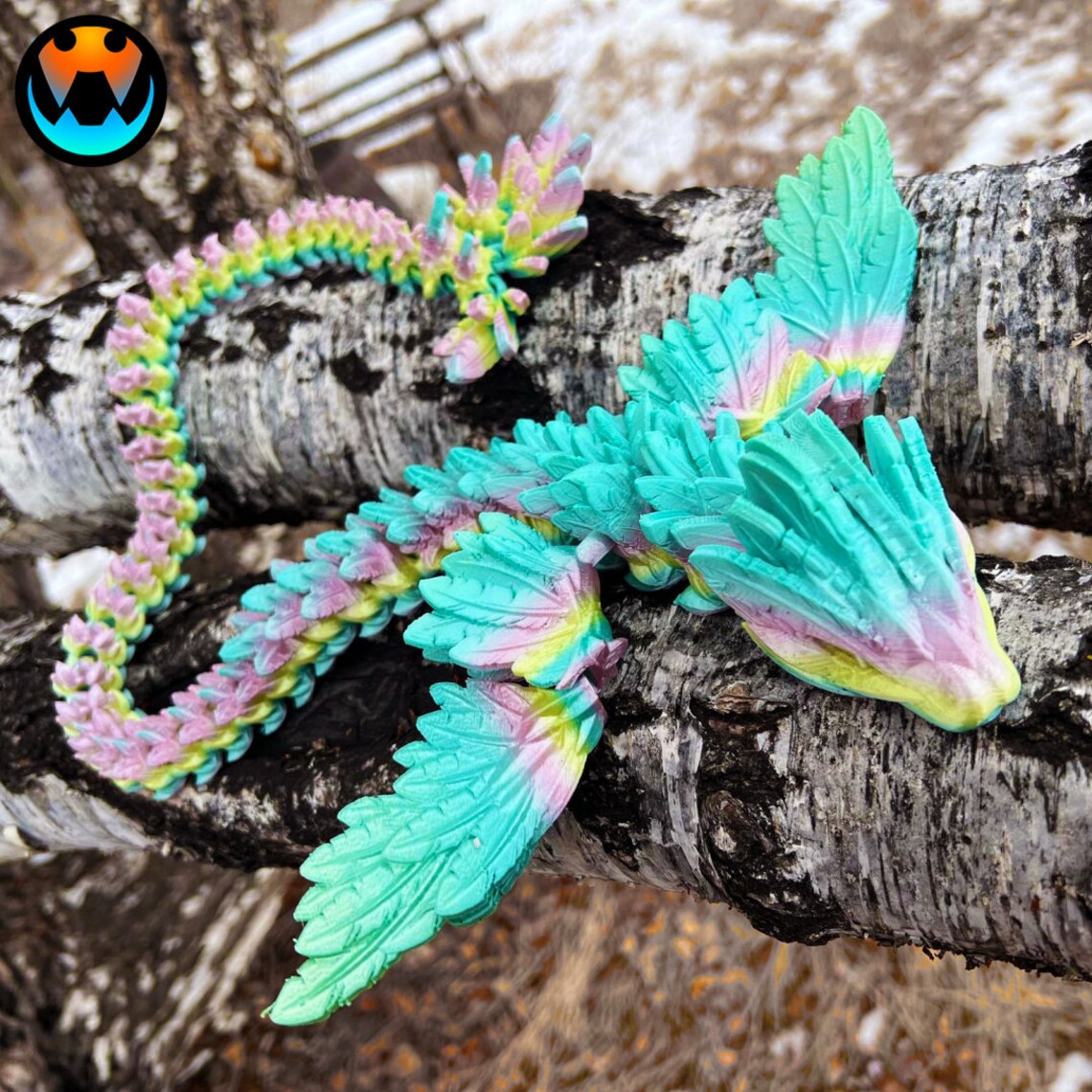 Winged Dragon by Cinderwing3d - Etsy