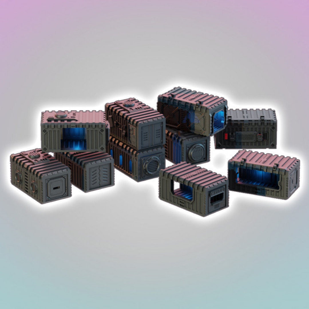 Flatline City Container Crates, by Saucermen Studios - Etsy