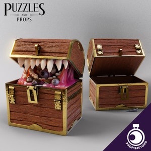 Mimic Chest, Table Top or Cosplay Prop - Etsy