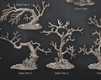 Forest Terrain Trees, Dead Trees Terrain Essentials Cast 'n Play 3D ...