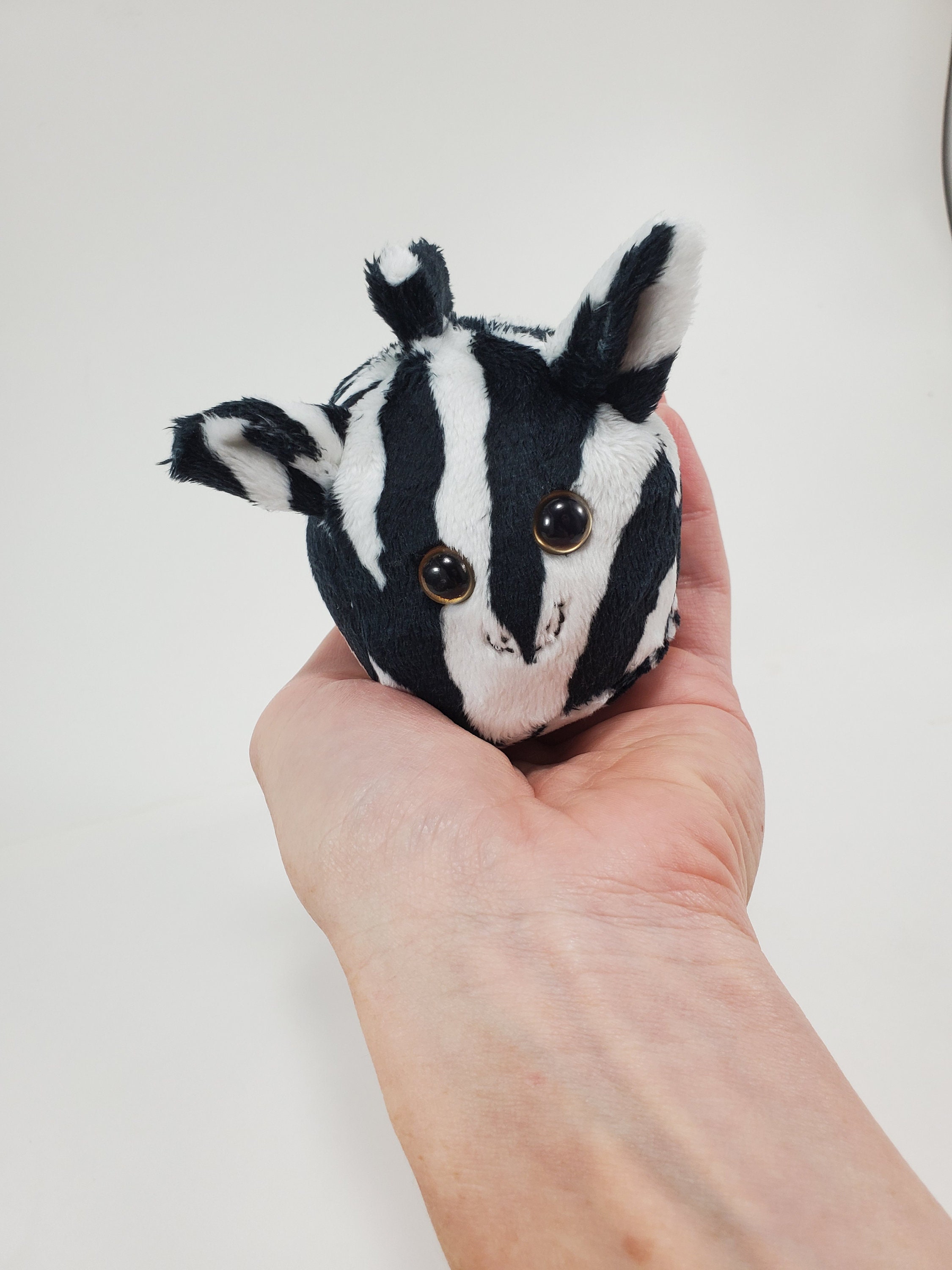 Zebra Blob Plushie | Etsy