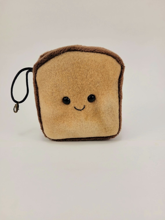 Happy Plush Toast Keychain Toy Collectable - Etsy