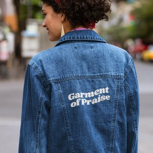 Christian Jacket, Embroidered Jean Jacket, Garment of Praise Jacket ...