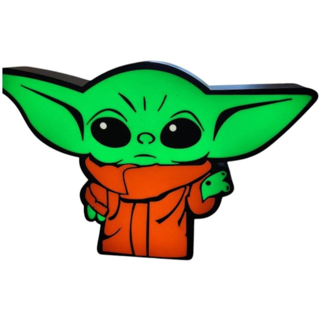 Star Wars 3D Night Light, Baby Yoda, Grogu, the Child, LED Lamp, LED ...