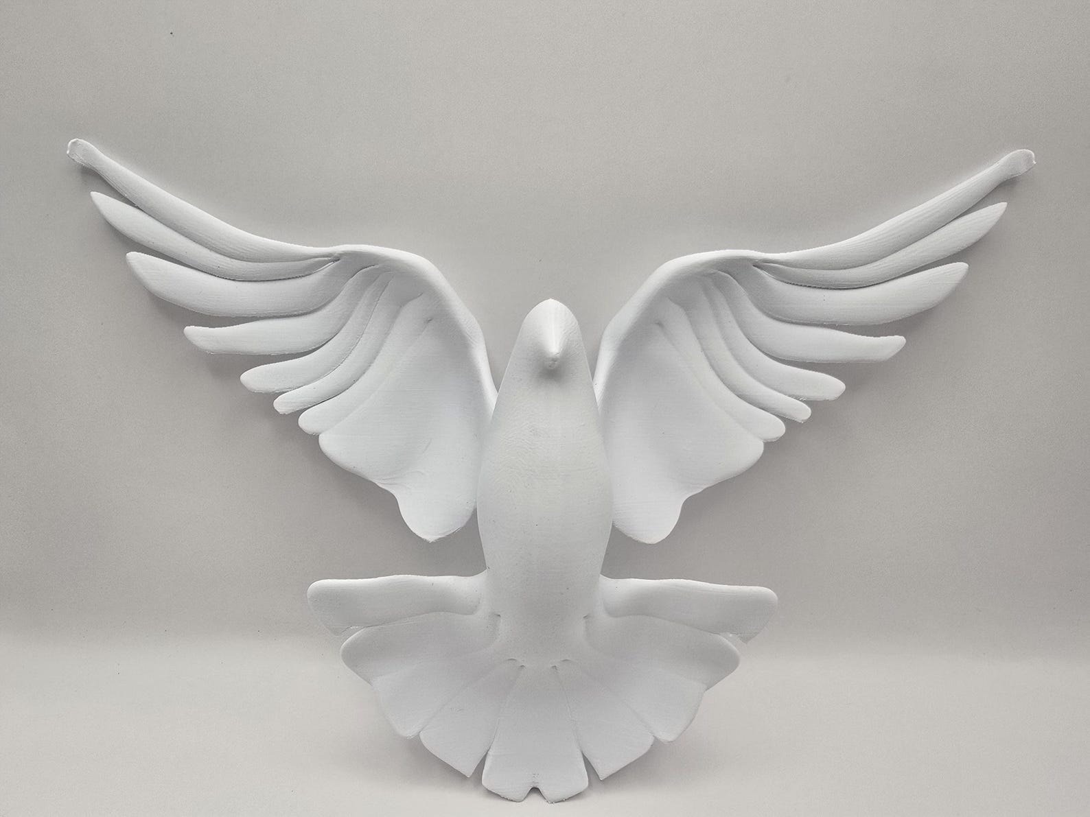 Dove Figurine Pair: Holy Spirit Decor, Symbolic Sculpture - Etsy