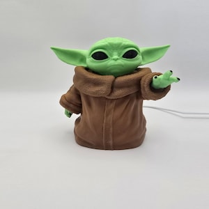 Grogu the Child Baby Yoda Lamp With Remote Control LED Desk Decor Yoda ...