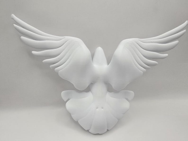 Dove Figurine Pair: Holy Spirit Decor, Symbolic Sculpture - Etsy