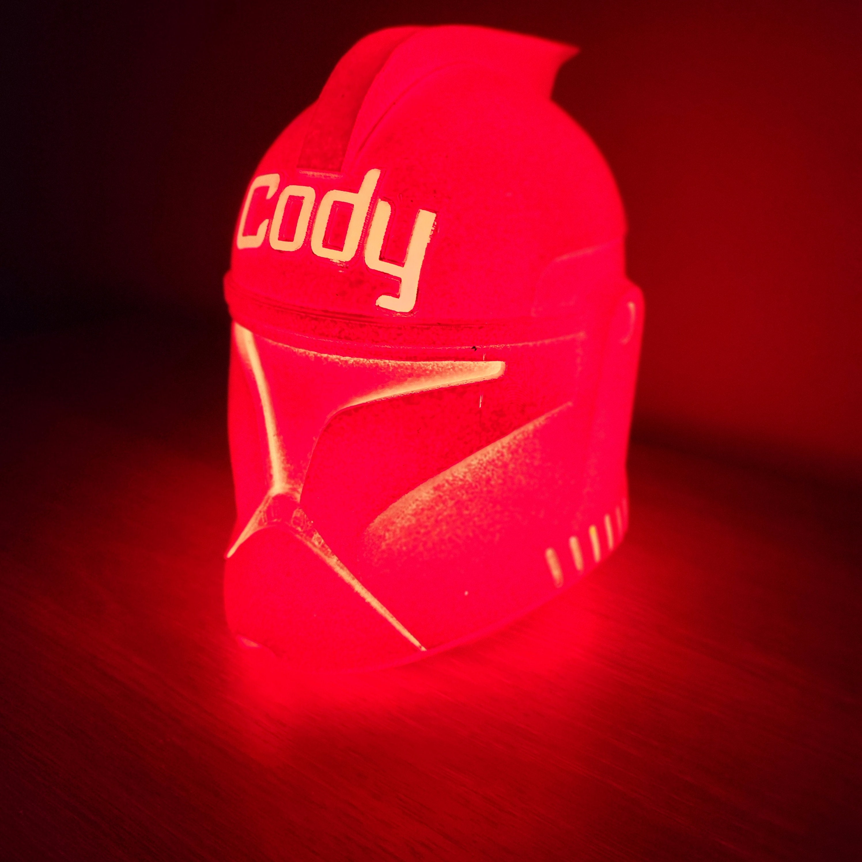 Personalized Clone Trooper Light Shiny Helmet Star Wars Decor Happy ...