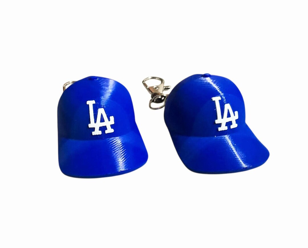 LA Dodgers Mini Baseball Hat Keychain Set of 2, MLB Keychains, Baseball ...