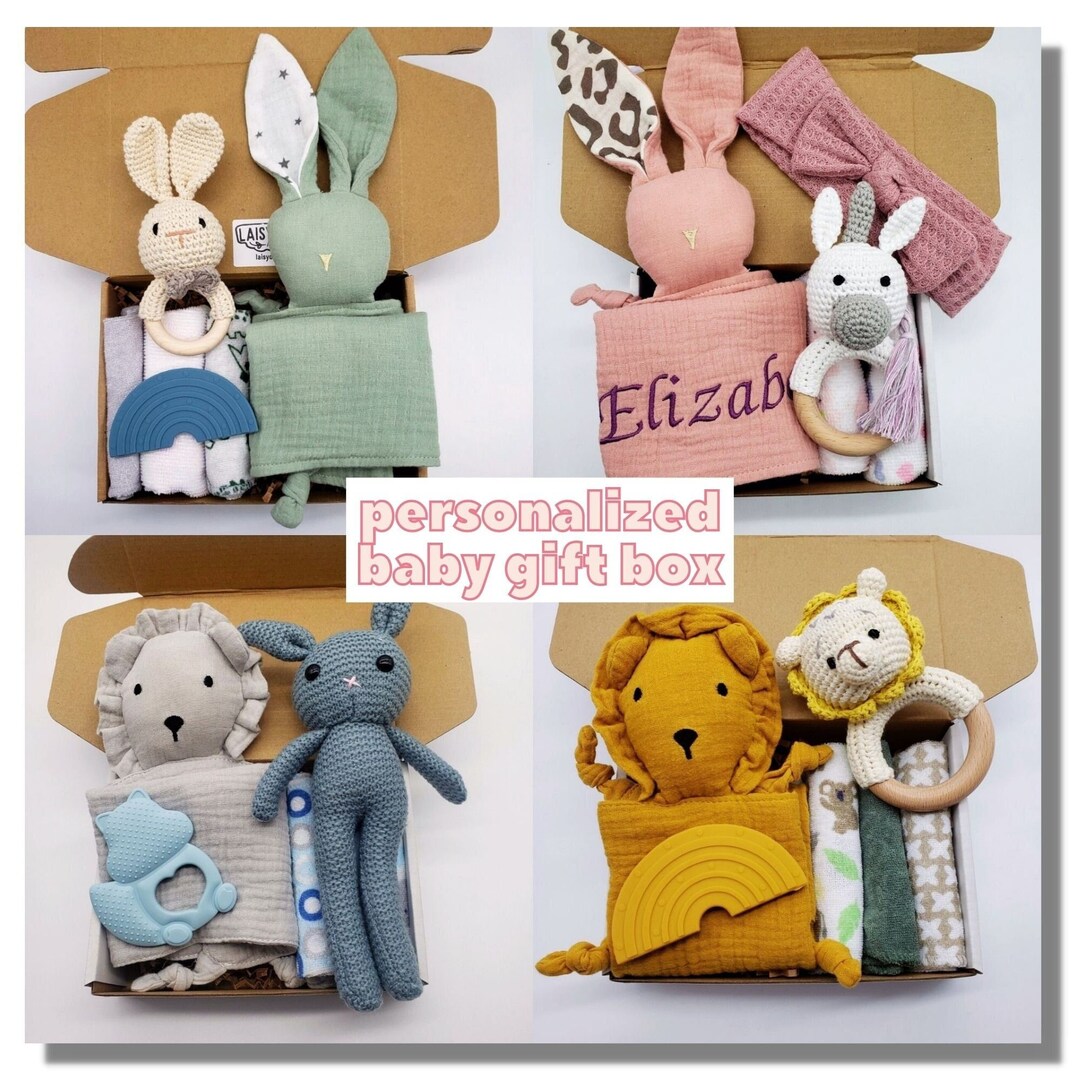 Baby Gift Box, Baby Gift Set, New Baby Gift Basket, Baby Girl Gift ...