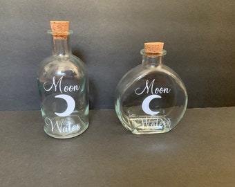 Glass Moon Water Bottle | Etsy