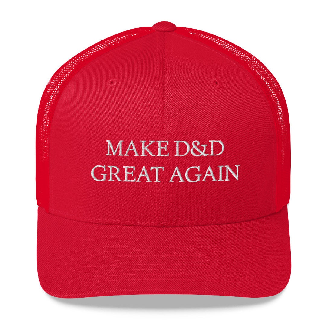 Make D&D Great Again Trump Parody Campaign Embroidered Hat | Trucker ...
