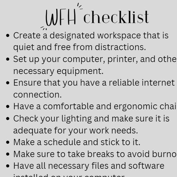 House Work Checklist - Etsy
