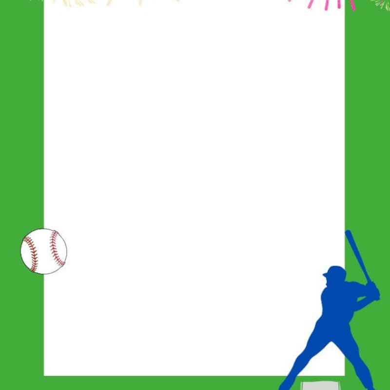 Baseball Border Svg - Etsy