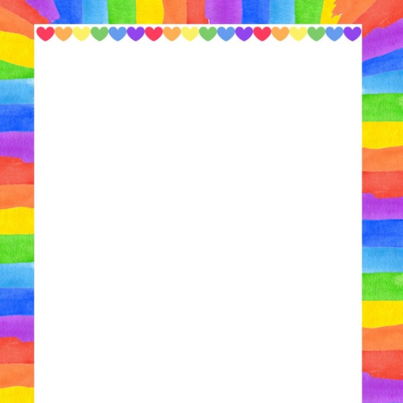 Rainbow Border - Etsy