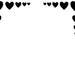 Black and White Heart Border Printable Pdf | PNG Instant Download 5 ...