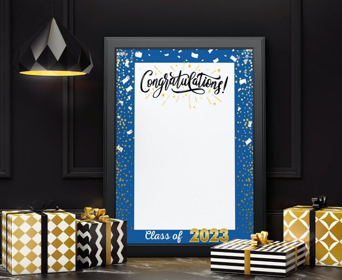 Congratulations Class of 2023 Confetti Border Printable PNG | Pdf ...