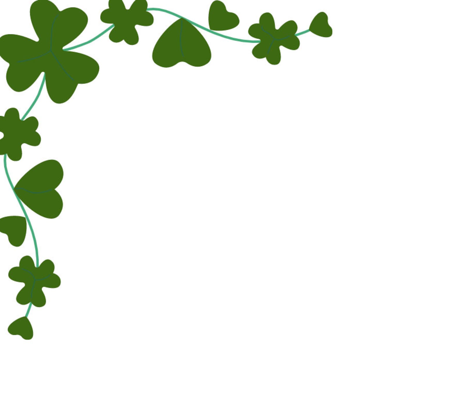St Patricks Day Border, PDF, Printable, Instant Download, March Holiday ...