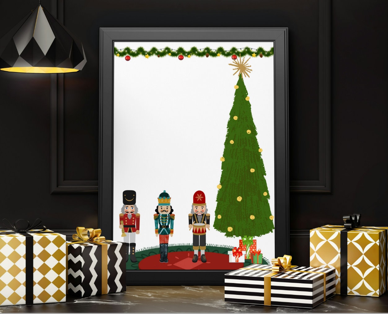 Nutcracker Border Pdf, Nutcracker Frame Png, A4 and US Letter Size ...