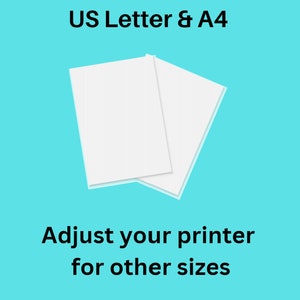 Flower Pastel Border: US Letter & A4 Printable (digital Download) - Etsy