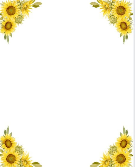Sunflower Border Frame