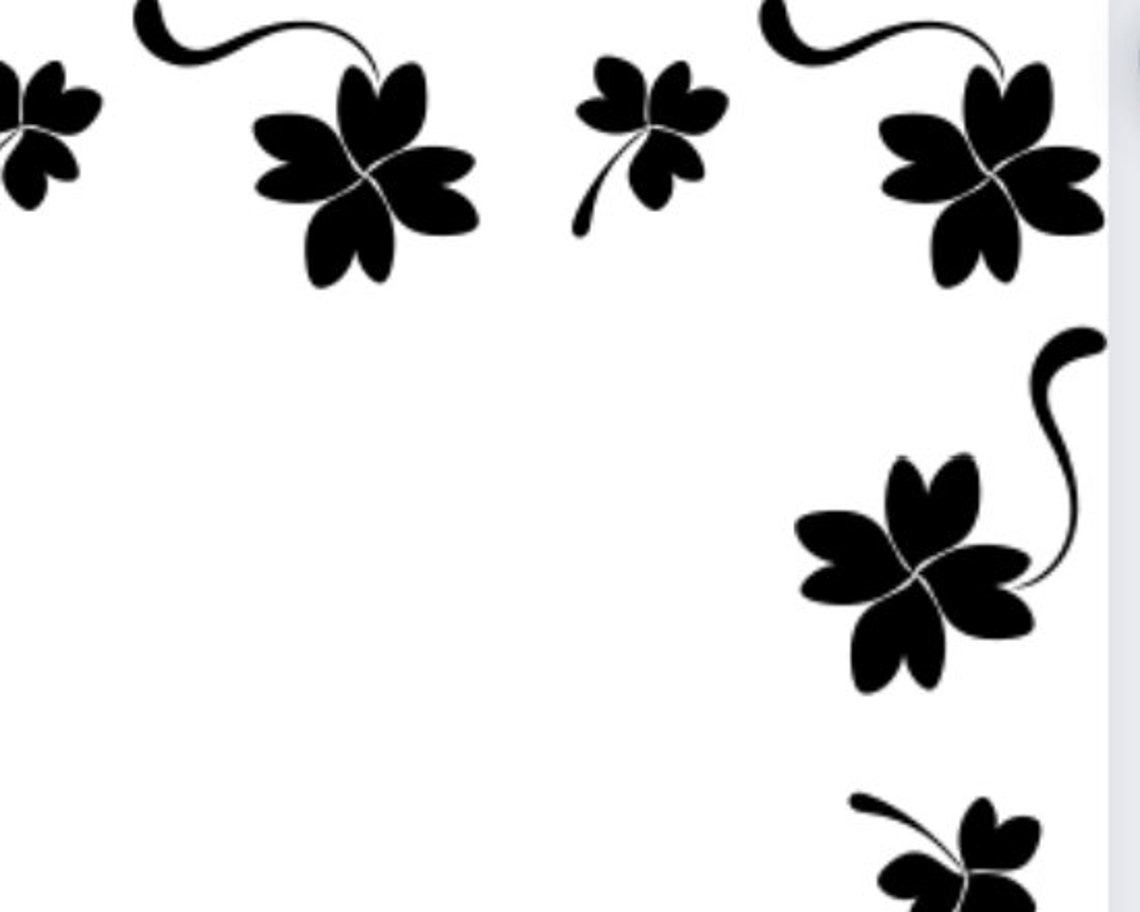 Saint Patricks Border PDF Printable / Shamrock / Clover Instant ...