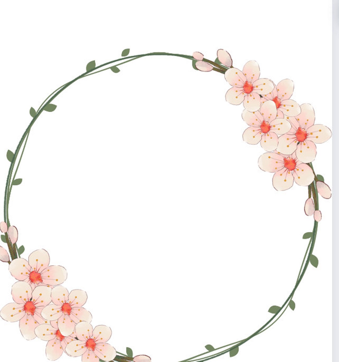 Peach Pink Flower PNG Pdf Printable 2 Sheet 2 Design Bundle, Beautiful ...