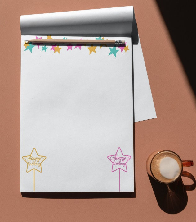 Birthday Border Printable | PNG | Pdf | Instant Download Happy Birthday ...