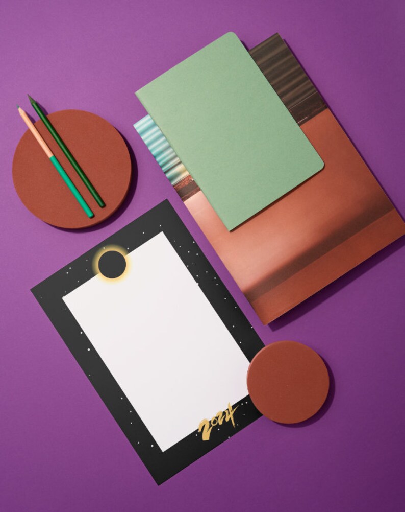 Total Eclipse 2024 Border: Printable Frame (PNG, PDF Digital Download ...