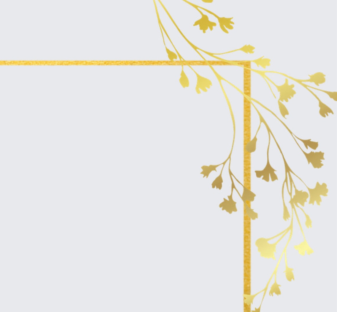 Wedding Border Printable Template, 4 Page Design, Pastel Prints for ...