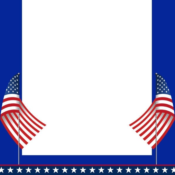 USA Border Printable A4, Us Letter Size Pdf, PNG Instant Download ...
