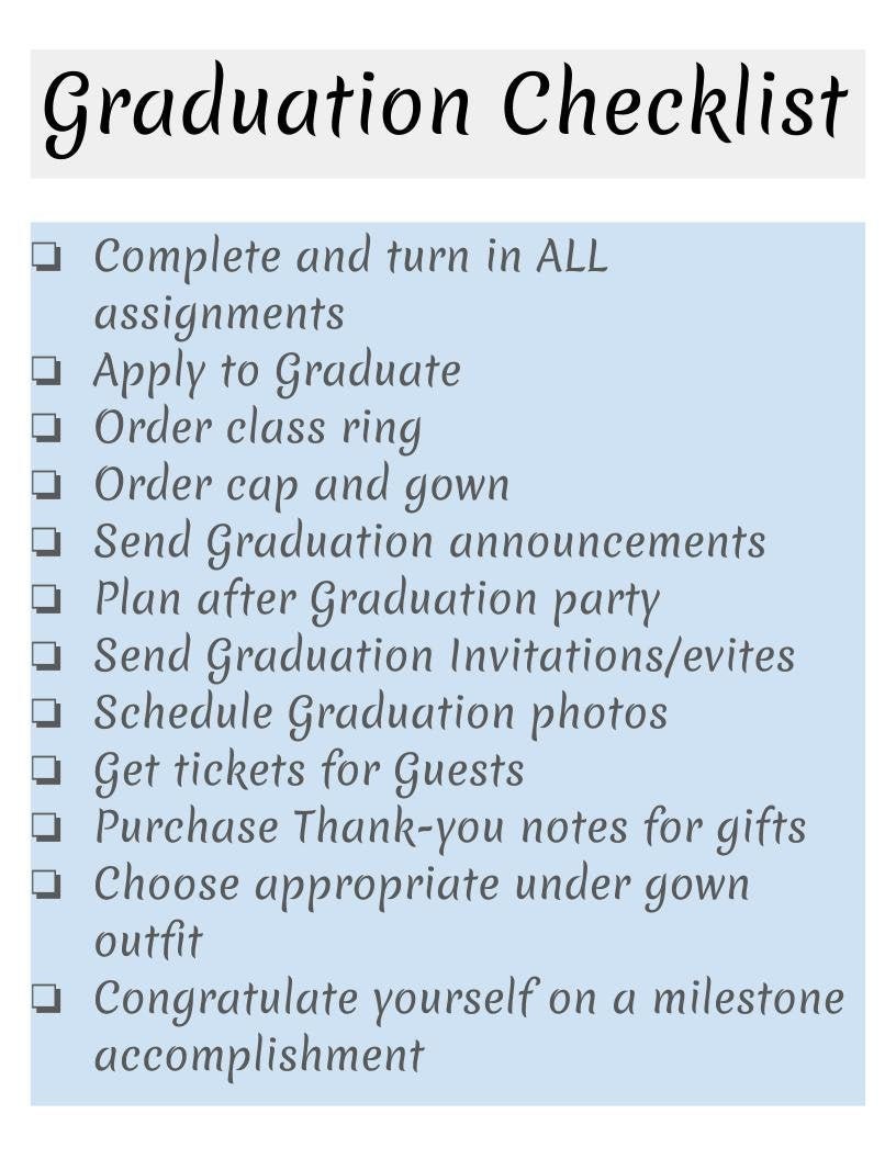 Graduation Checklist Digital Printable Etsy graduation-checklist-digital-printable-etsy