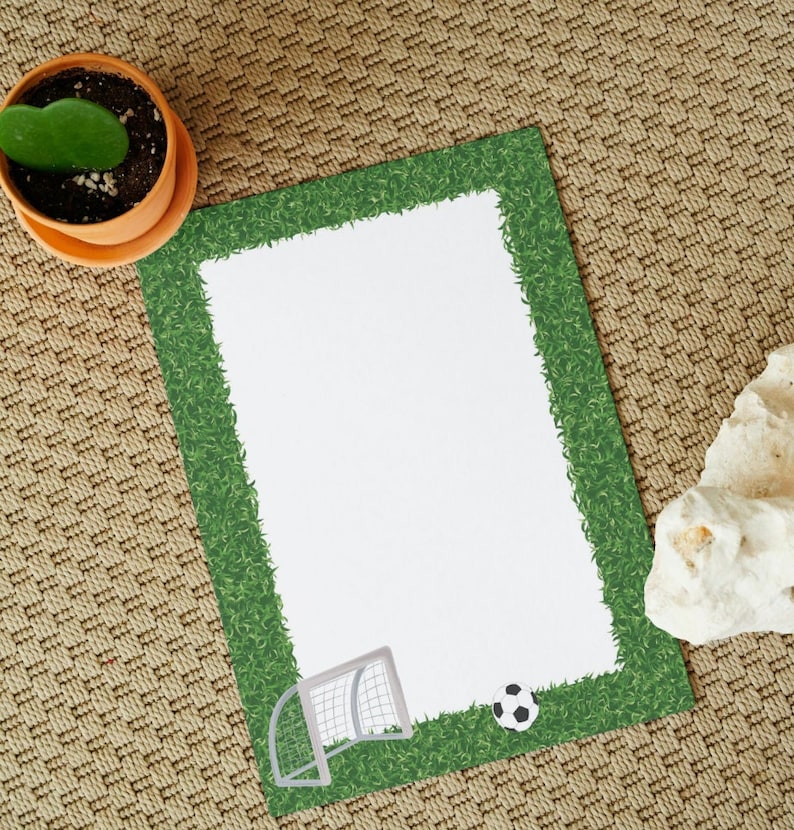 Soccer Border PNG | Pdf Printable Instant Download, for Sports ...