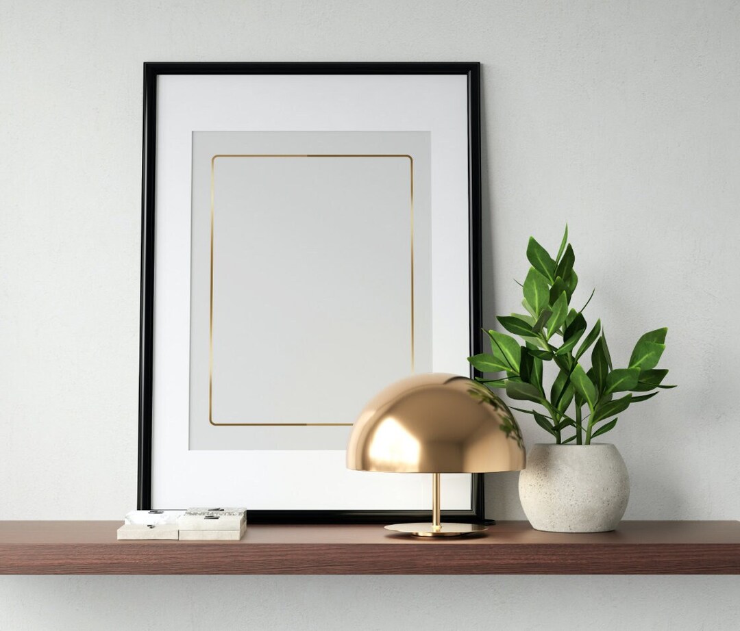 Neutral Gold Border 4 Design Bundle, Instant Download Printable ...