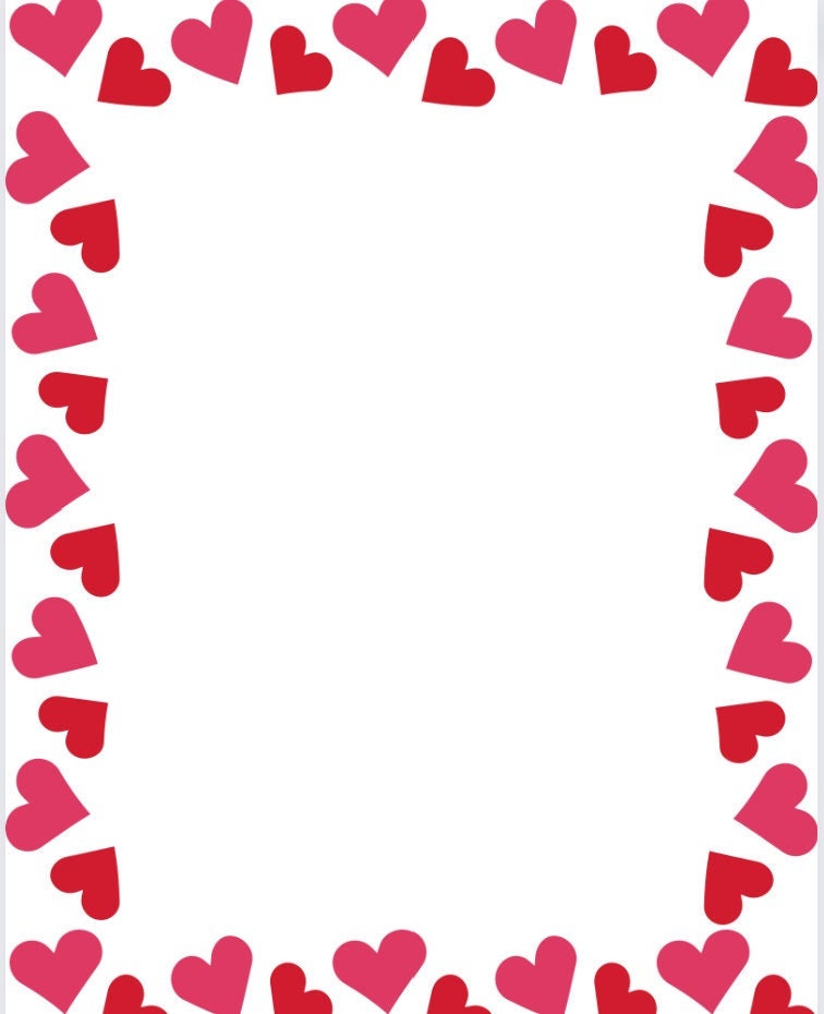 Valentine's Day, Border, Pdf Heart Printable, Love PNG, Border Images ... Valentine's Day, Border, Pdf Heart Printable, Love PNG, Border Images ...