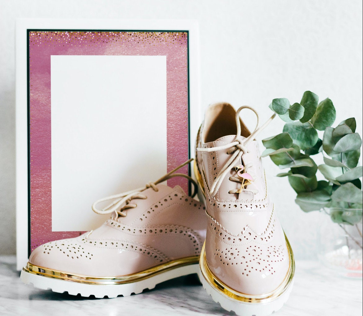 Pink Gold Glam Border Bundle, Coral Printable Png/pdf, A4 and US Letter ...