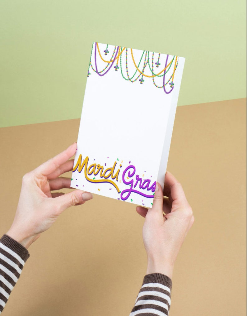 Mardi Gras Border Pdf, Png, Printable Digital Download, A4 and US ...