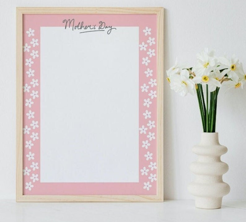 Mothers Day Border Page, Pdf, PNG, Printable Instant Download Frame for ...