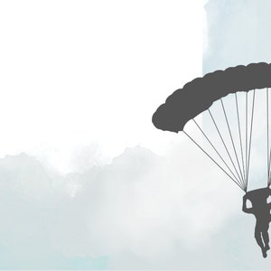 Skydiving Border Paper Printable Frame Pdf | PNG Instant Download, for ...