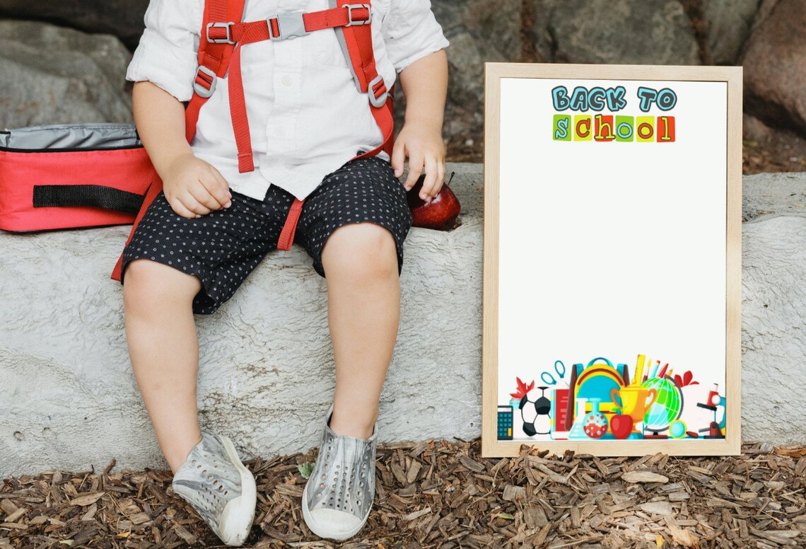 School Photo Frame Printable, Childs Border Pdf, US Letter Size Back to ...