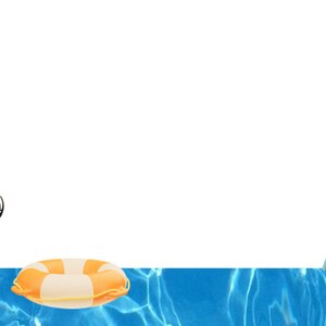 Pool Party Printable Border PNG and Pdf. Summer Paper, Invite ...