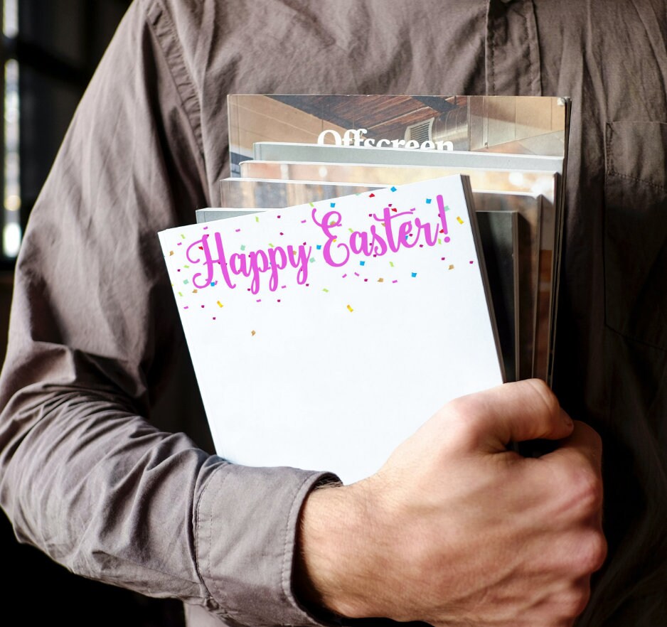 Happy Easter Border Png/pdf, US Letter and A4 Size, Digital Download ...