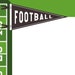 Football Border, Pdf, Printable Blank Sports Template Instant Download ...