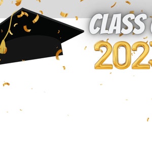 Graduation Border Class of 2023 Printable Pdf Digital Download Letter ...