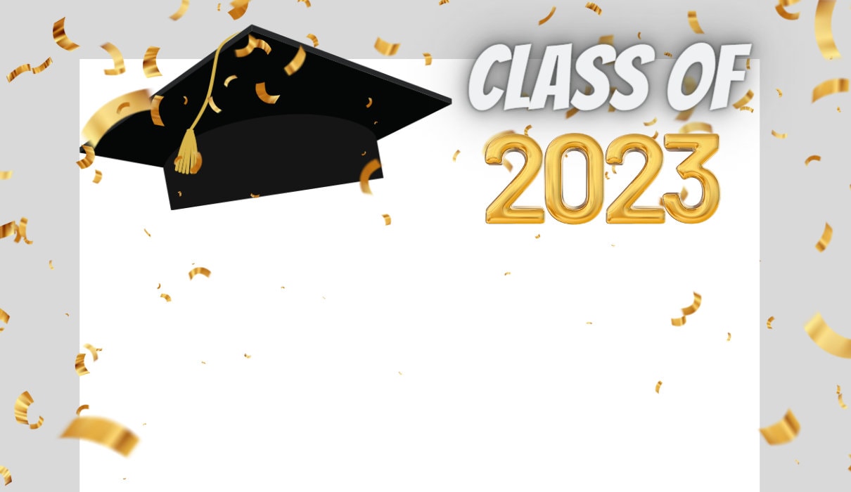 Graduation Border Class of 2023 Printable Pdf Digital Download Letter ...