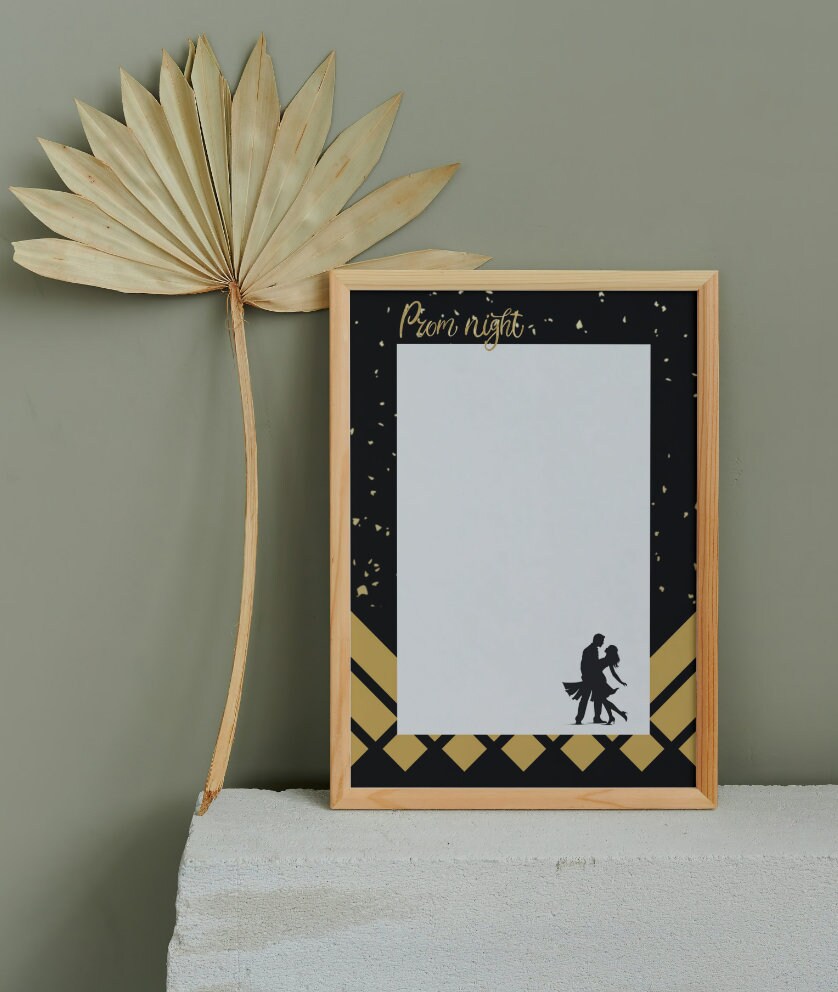 Prom Night Border, Pdf, PNG, Printable Digital Download, Prom Dance ...