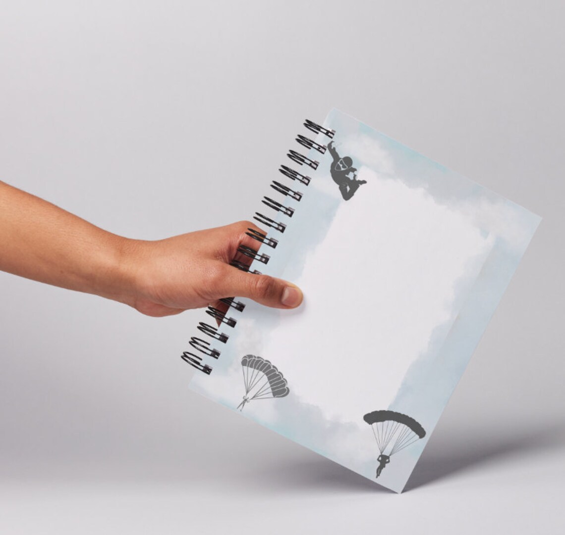 Skydiving Border Paper Printable Frame Pdf | PNG Instant Download, for ...